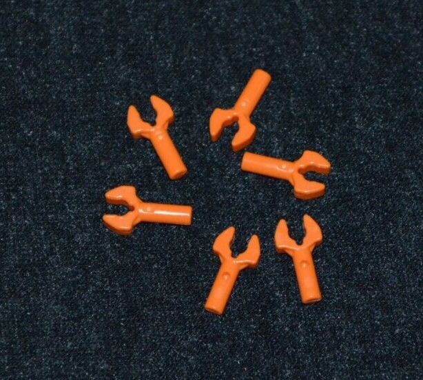 (6) 1x2 Orange Wrench insert (Hand) Brick Bricks ~ New Lego Parts ~ | eBay