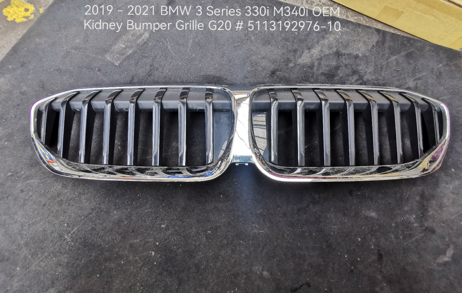 BMW 3 SERIES G20 18- FRONT CHROME GRILL GENUINE 5113192976-10 | eBay UK
