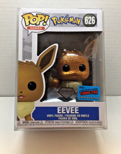 Eevee Funko Pop 626 Diamond Collection 2021 NYCC Exclusive W/Protector ...