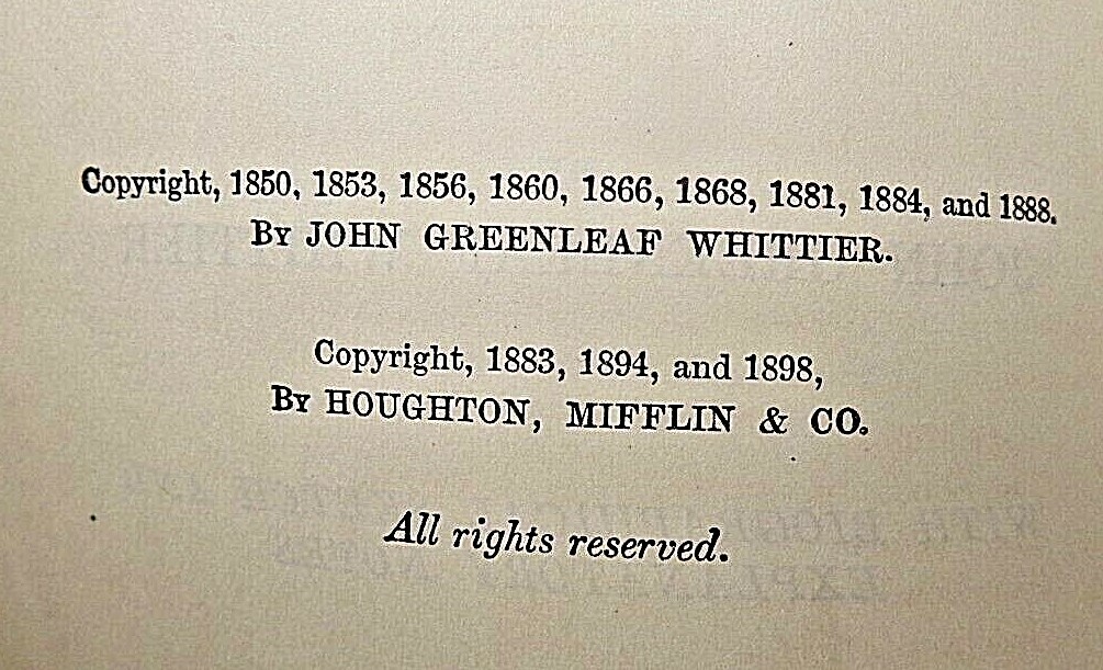 1886 Riverside Literature Series #4, Snow-Bound poetry poems, J.G ...