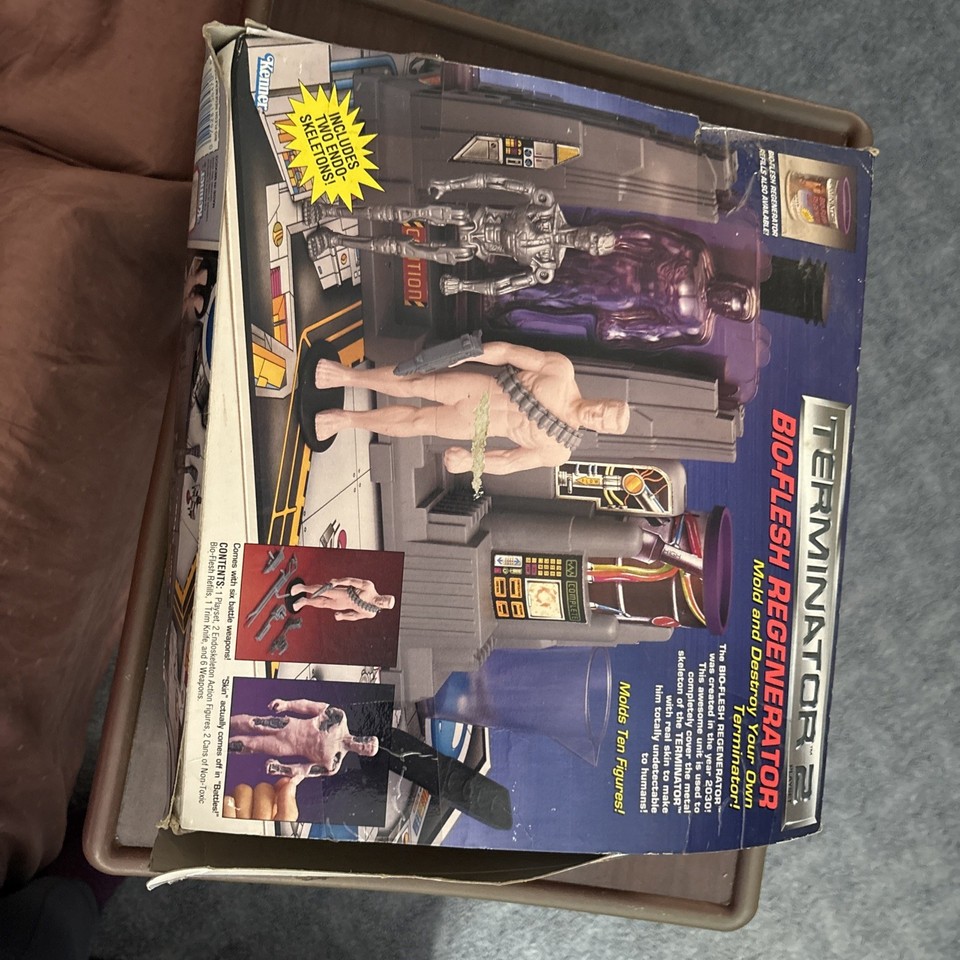 51 Inv Bio-Flesh Regenerator Terminator 2 1991 Kenner Playset Box Pre ...