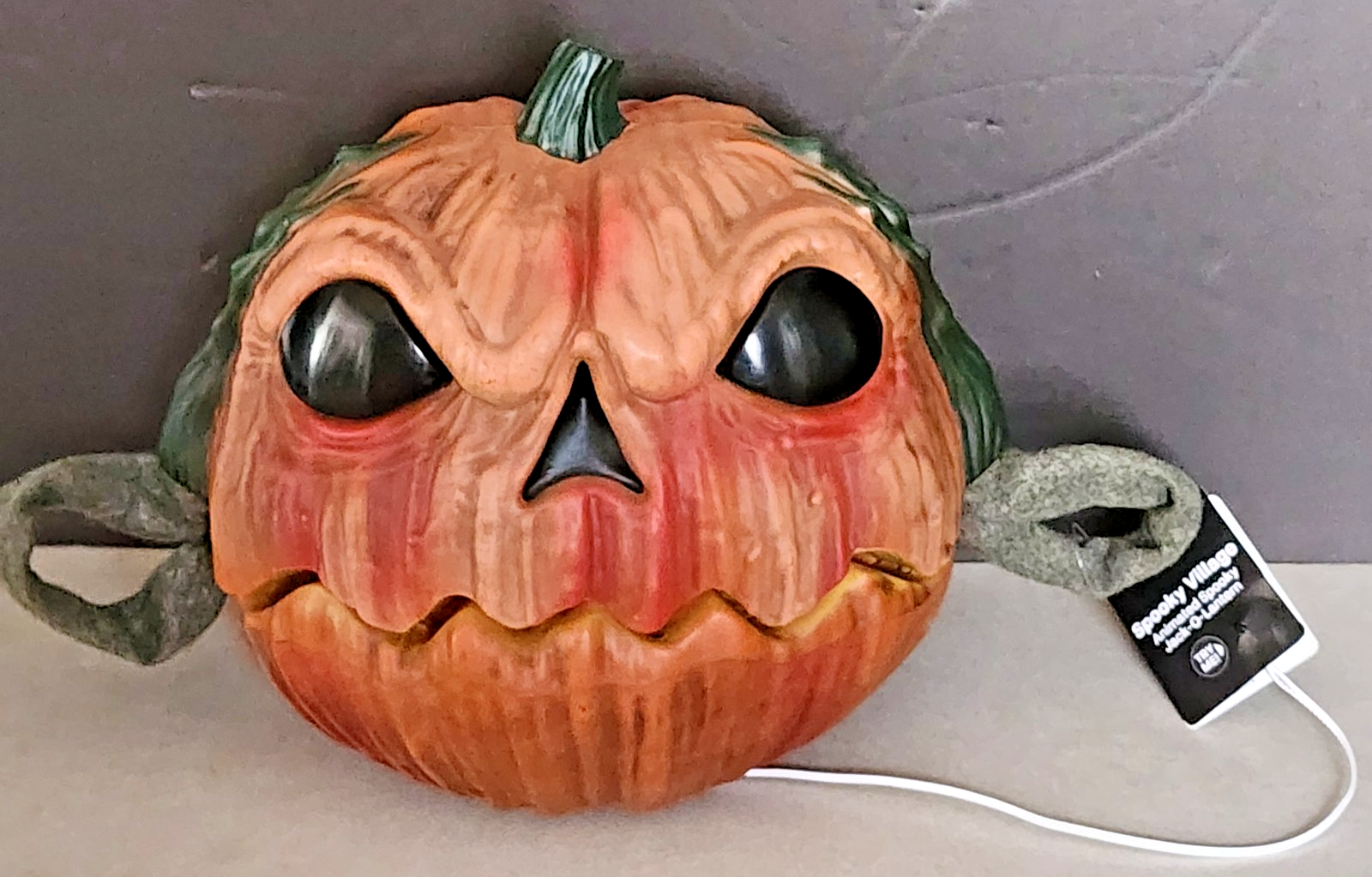 NEW! Spooky Village Animated 9" LED Light Up Halloween Jack O Lantern ...