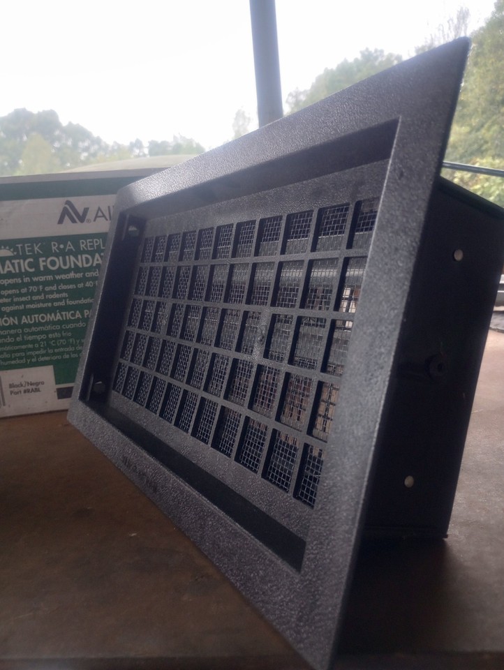 Air Vent Inc Solar Tek Replacement Automatic Foundation Vent Black #RABL | eBay