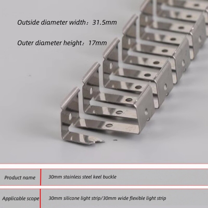 3.3ft Stainless Steel Keel Fixing Slot Modeling Ceiling Light High ...