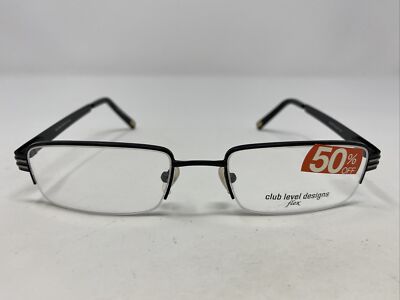 Club Level Designs CLD 9102 COLOR #3 54-19-140 Black Eyeglasses Frame ...