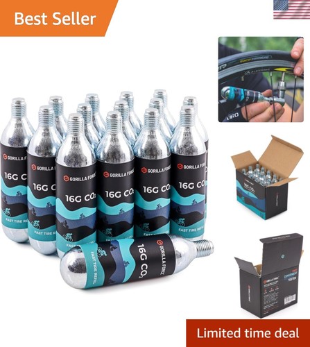Premium Quality 16g CO2 Cartridges for Fast Bike Tire Inflation - 15 ...