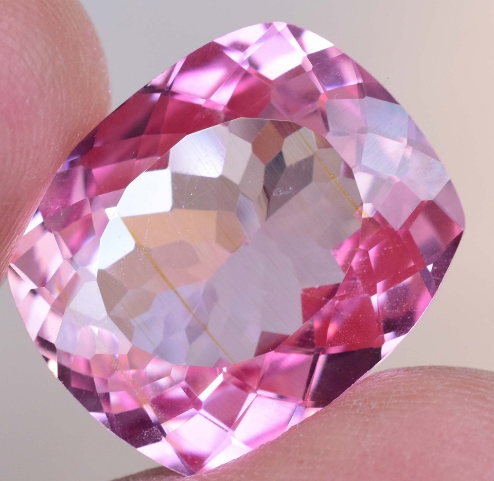 25.10 Ct Stunning Natural Pinkish POUDRETTEITE Burmese Certified Loose ...