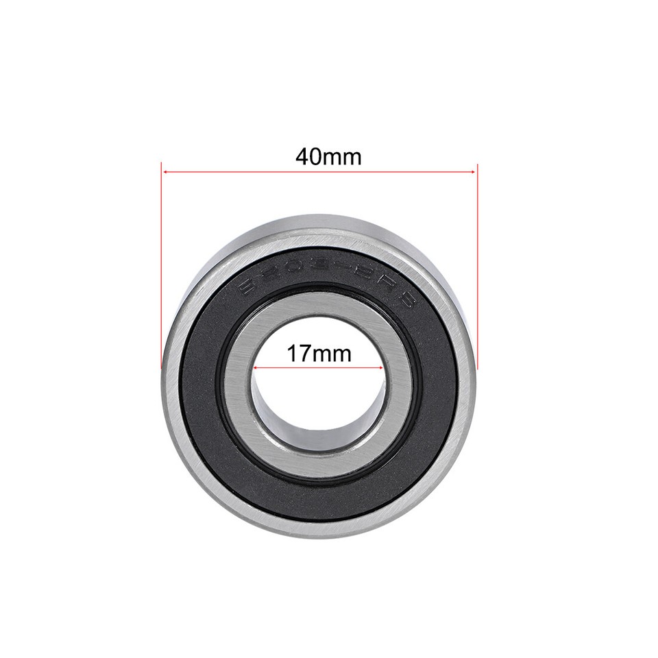 3203-2RS Angular Contact Ball Bearing 17x40x17.5mm Sealed Bearing 5203 ...