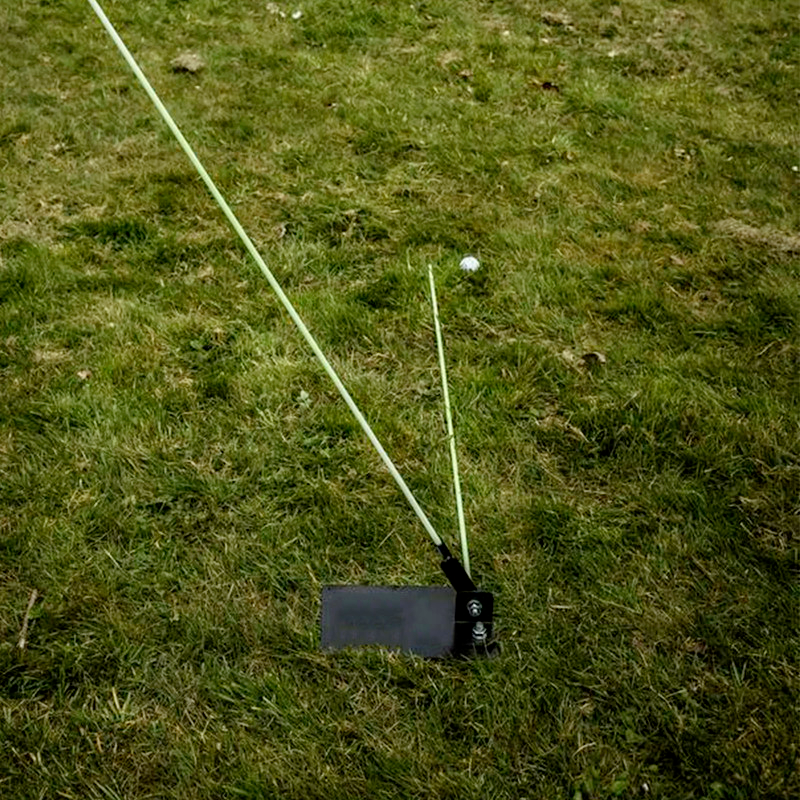Golf Alignment Stick Holder Swing Practice Plate Plane Trainer Training ...