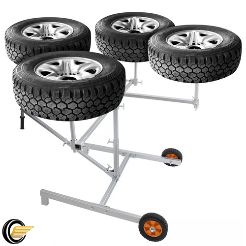 Mobile Wheel Panel Paint Stand Rim Cart Painting Stand Adjustable ...