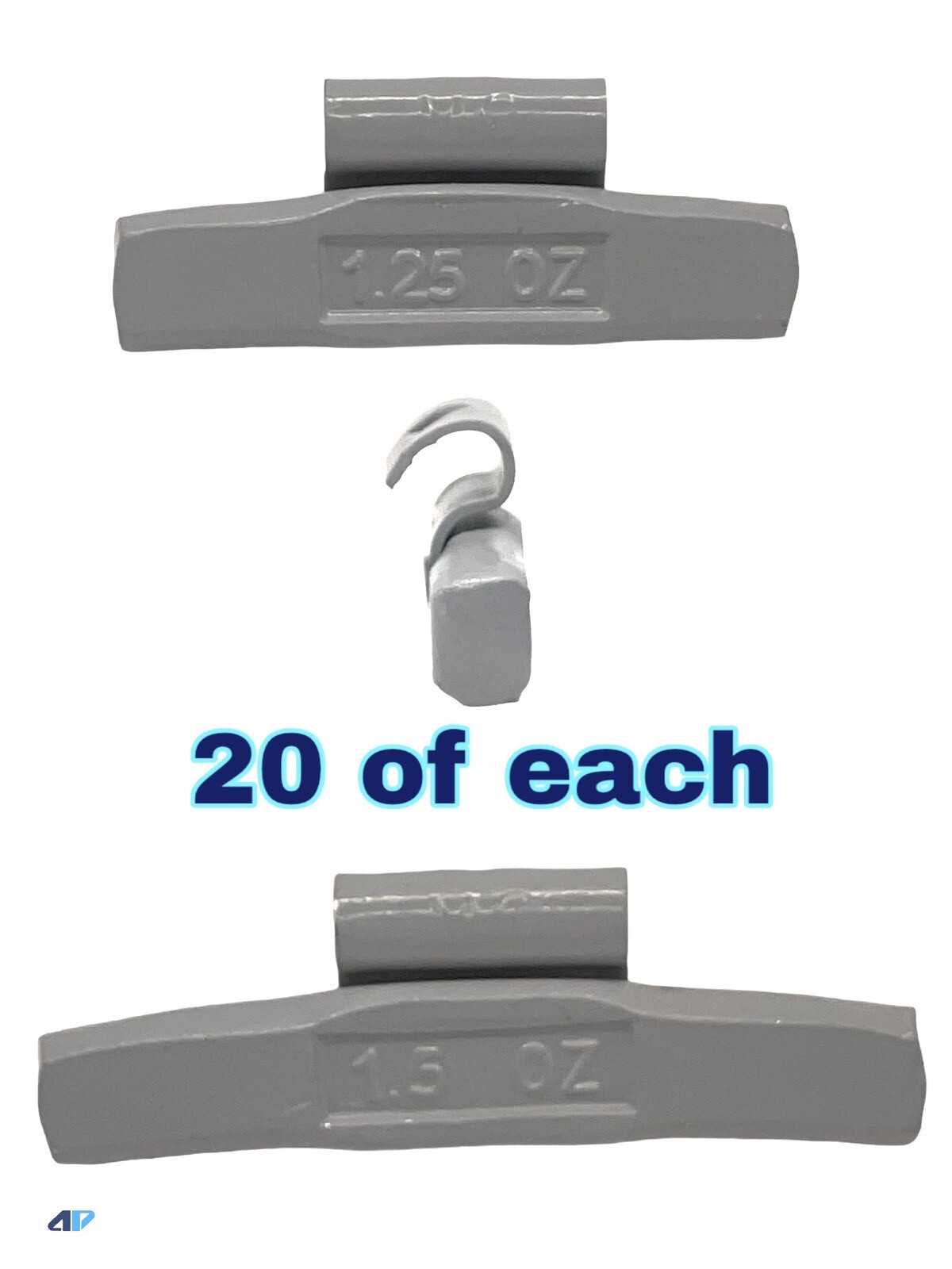 40pc MC Style Coated Wheel Balancing Weight Clip On Type 1.25oz (20),1 ...