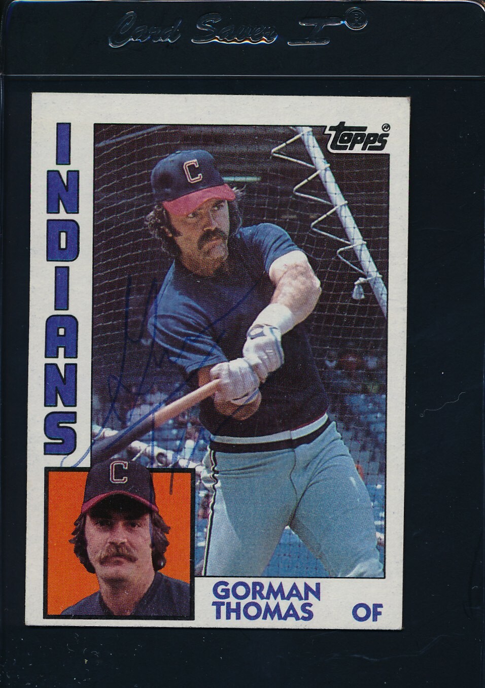 1984 Topps #515 Gorman Thomas Indians Signed Auto *14748 | eBay
