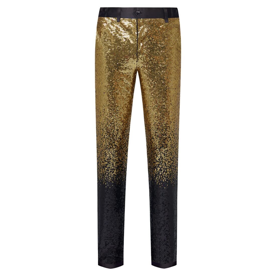 CARFFIV Men Fashion Gradient Colors Sequins Pants (Go… - Gem