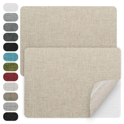2 Pcs 8 x11 Inch Self-Adhesive Canvas Fabric Patches for Furniture ...