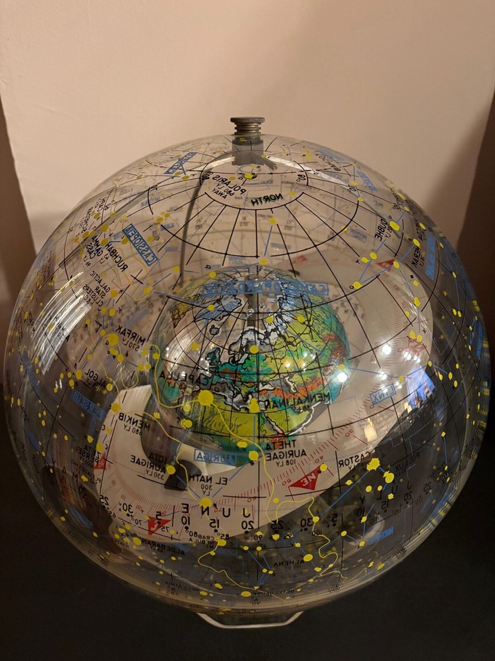 Vintage 1963 Robert Farquhar Transparent 14" Celestial Globe & Stand | eBay
