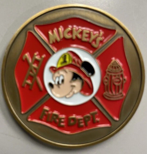 Mickey's Fire Department Disney Mickey Mouse Collectible Challenge Coin ...