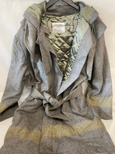 Wool Capote Coat, Gray, 2X New | eBay