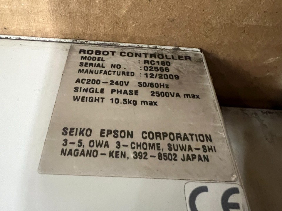 Seiko Epson #RC180 Robot Controller w/Robot #C3-A601S | eBay
