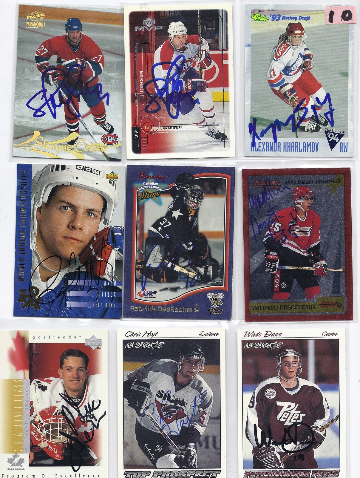 1997 Bowman #40 Patrick Desrochers Signed Autographed Hockey Card ...