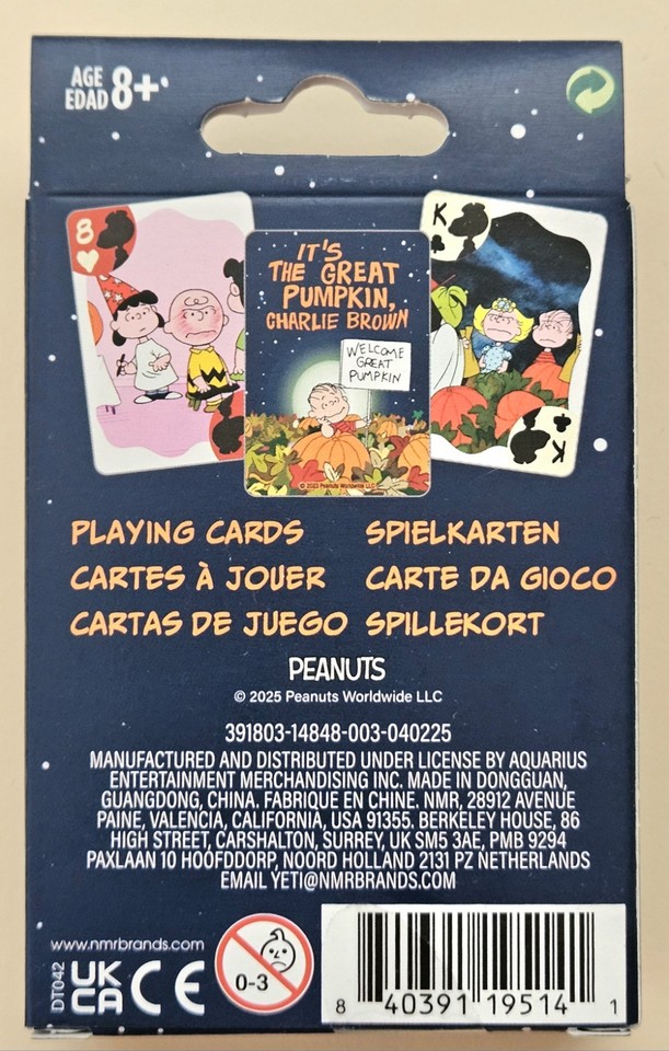 Peanuts "Charlie Brown & Snoopy" Halloween Playing Cards | eBay