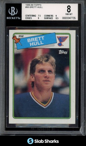 1988 TOPPS #66 BRETT HULL RC ROOKIE BGS 8 | eBay