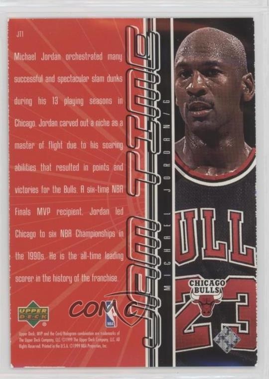 1999-00 Upper Deck MVP Jam Time Michael Jordan #JT1 HOF | eBay