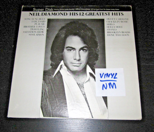 AUDIOPHILE Super Disk NEIL DIAMOND, His 12 Greatest Hits MCA SD-16612 ...
