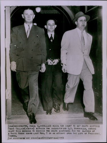 LG883 1951 Wire Photo OSCAR COLLAZO President Truman Assassination ...