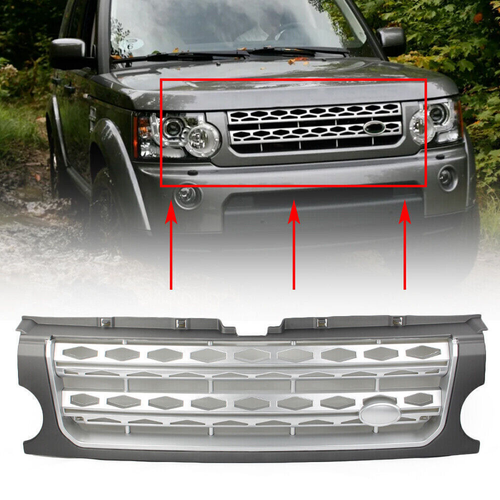 1X Grey Silver Front Grille Bumper Honey Comb Mesh For Land Rover ...