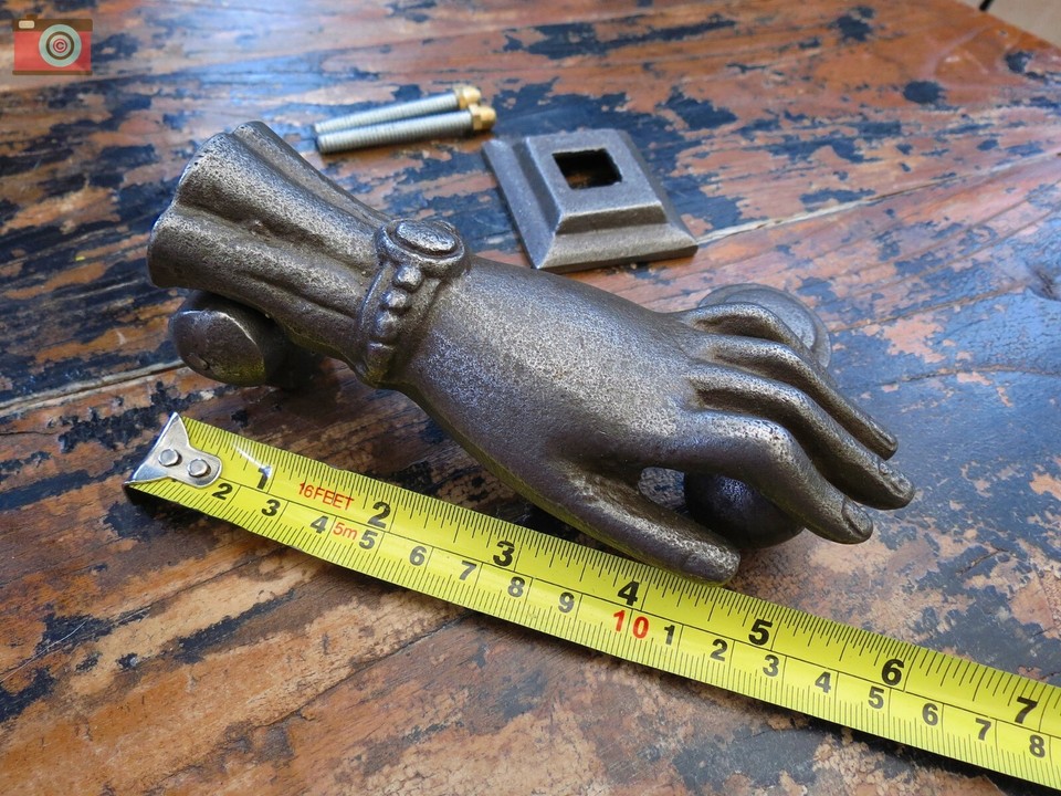 LADIES HAND BALL CAST TRADITIONAL DOOR KNOCKER Elegant Vintage ...