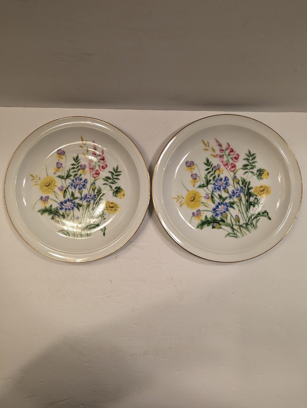 Spring Garden China Blossom Collection Porcelain Set Of 2 Dessert ...
