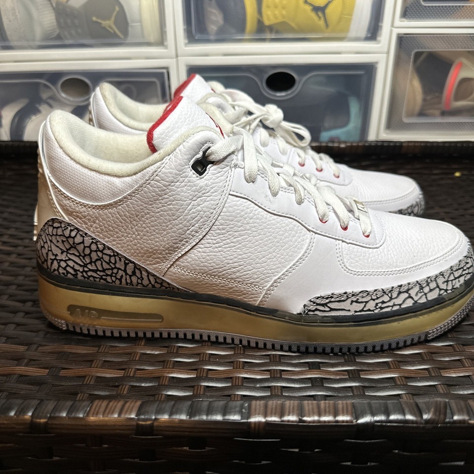 Size 13 - Jordan Fusion AJF 3 - White Cement - 323626-161 - Pre Owned ...