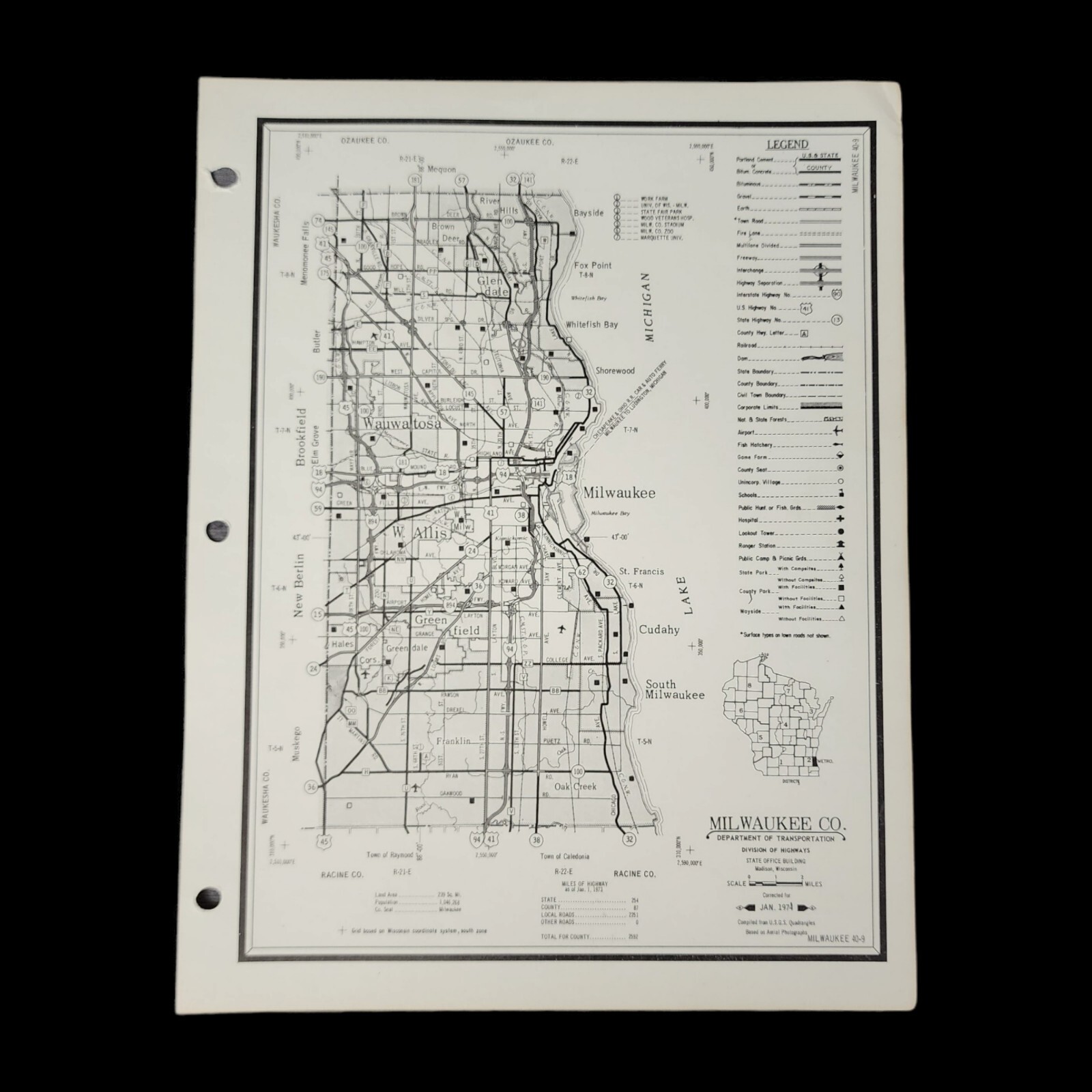 VTG Milwaukee County Map Wisconsin Department of Transportation ...