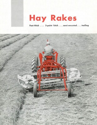 International McCormick Nos. 5 11 15 Hay Rakes 3 pt Fast Hitch Color ...
