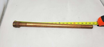 Solid 1" Copper Round Stock Rod 20.25" Length Threaded Ends, with Nuts ...