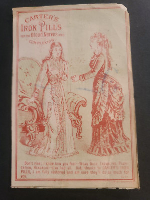 Quack Trade Card Carter s Iron Pills Blood Carter Medicine McNeil ...