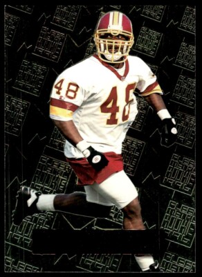 1996 Fleer Metal Football Card Stephen Davis Washington Redskins #127 ...