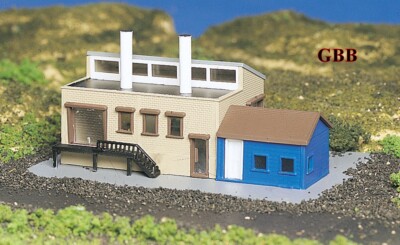 N Scale FACTORY BUILDING, BUILT-UP READY TO USE BACHMANN New 45902 | eBay