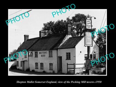 OLD 8x6 HISTORIC PHOTO SHEPTON MALLET SOMERSET ENGLAND THE P/M TAVERN ...