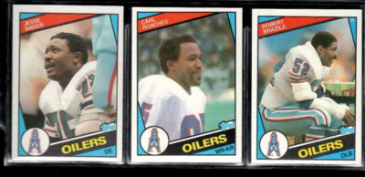 Houston Oilers 1984 Topps 11-card Team Set Robert Brazille | eBay