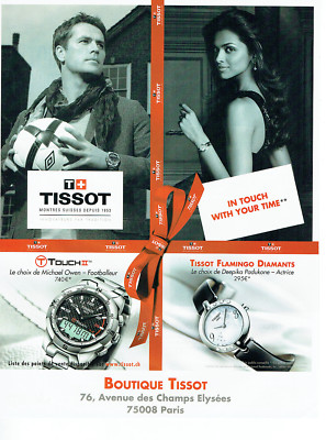 Publicité Advertising 088 2010 montre Tissot touch II expert & Michael ...