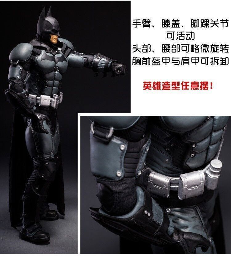 18" BATMAN ARKHAM ORIGINS 1/4 deluxe figure SCALE SERIES dark knight ...