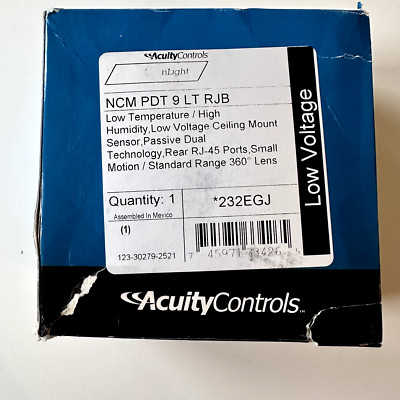nLight Acuity Controls NCMPDT9LTRJB 232EGJ Low Temperature High ...