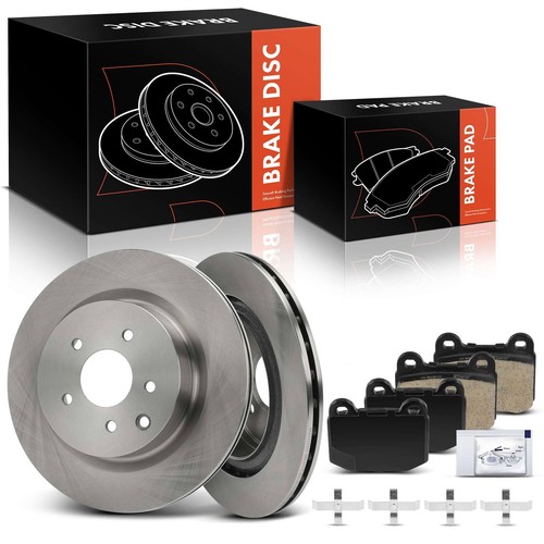 6x Rear Driver & Passenger Side Disc Brake Rotor Brake Pad for INFINITI ...