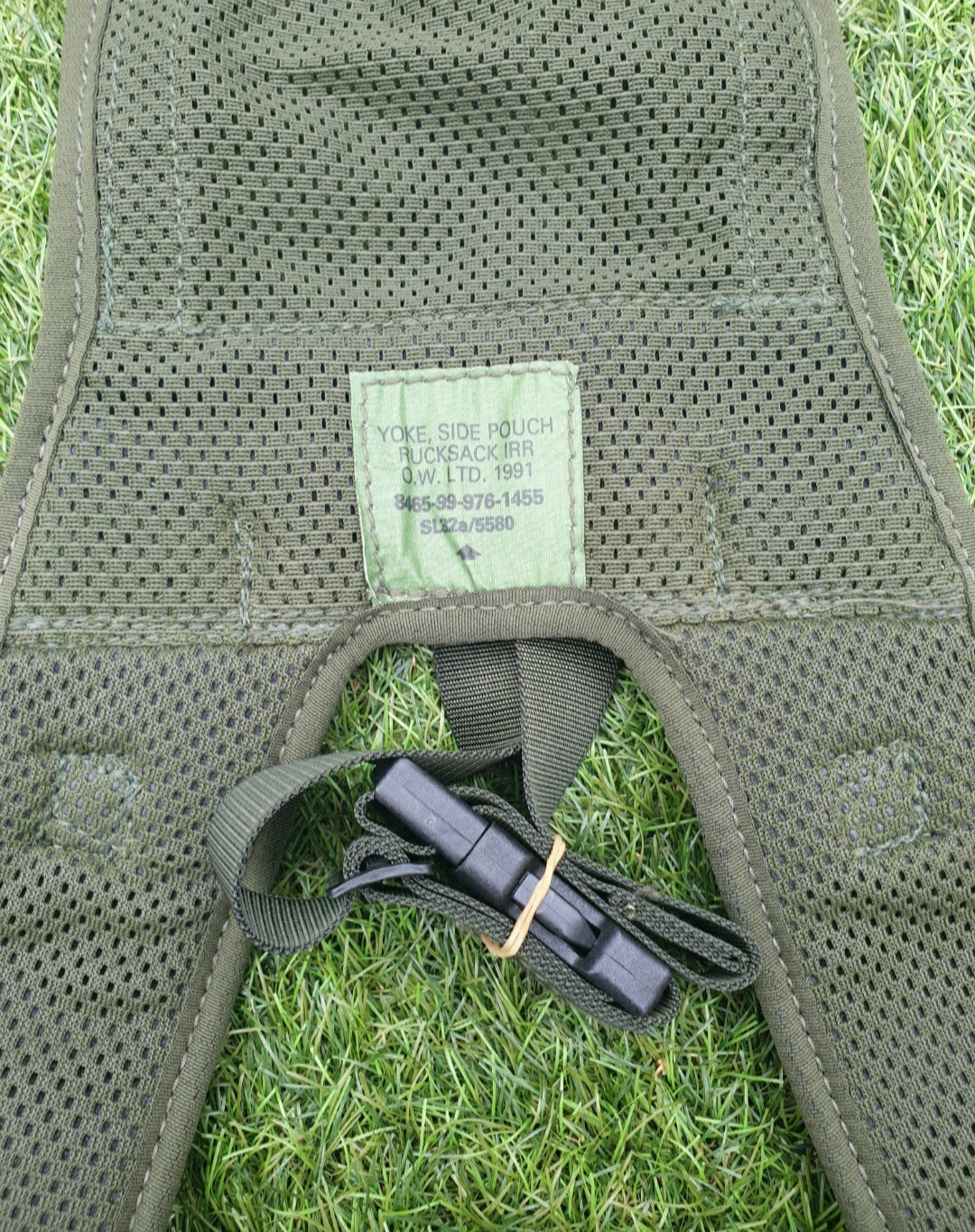 Rare British Army OG PLCE Bergen Day Sack Rocket Pouch Side Pocket Yoke ...