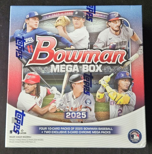 Topps 2025 Bowman Baseball Mega Box - New & Factory Sealed MLB Trading ...