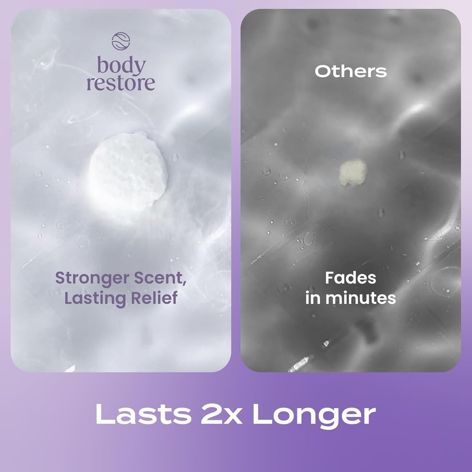 Body Restore Shower Steamers 15-Pack Aromatherapy Lavender Relaxation ...