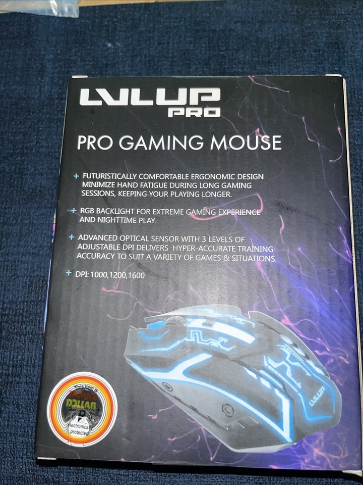 Vivitar LVLUP PRO Pro Gaming Mouse DPI Switch RGB Backlight Optical ...