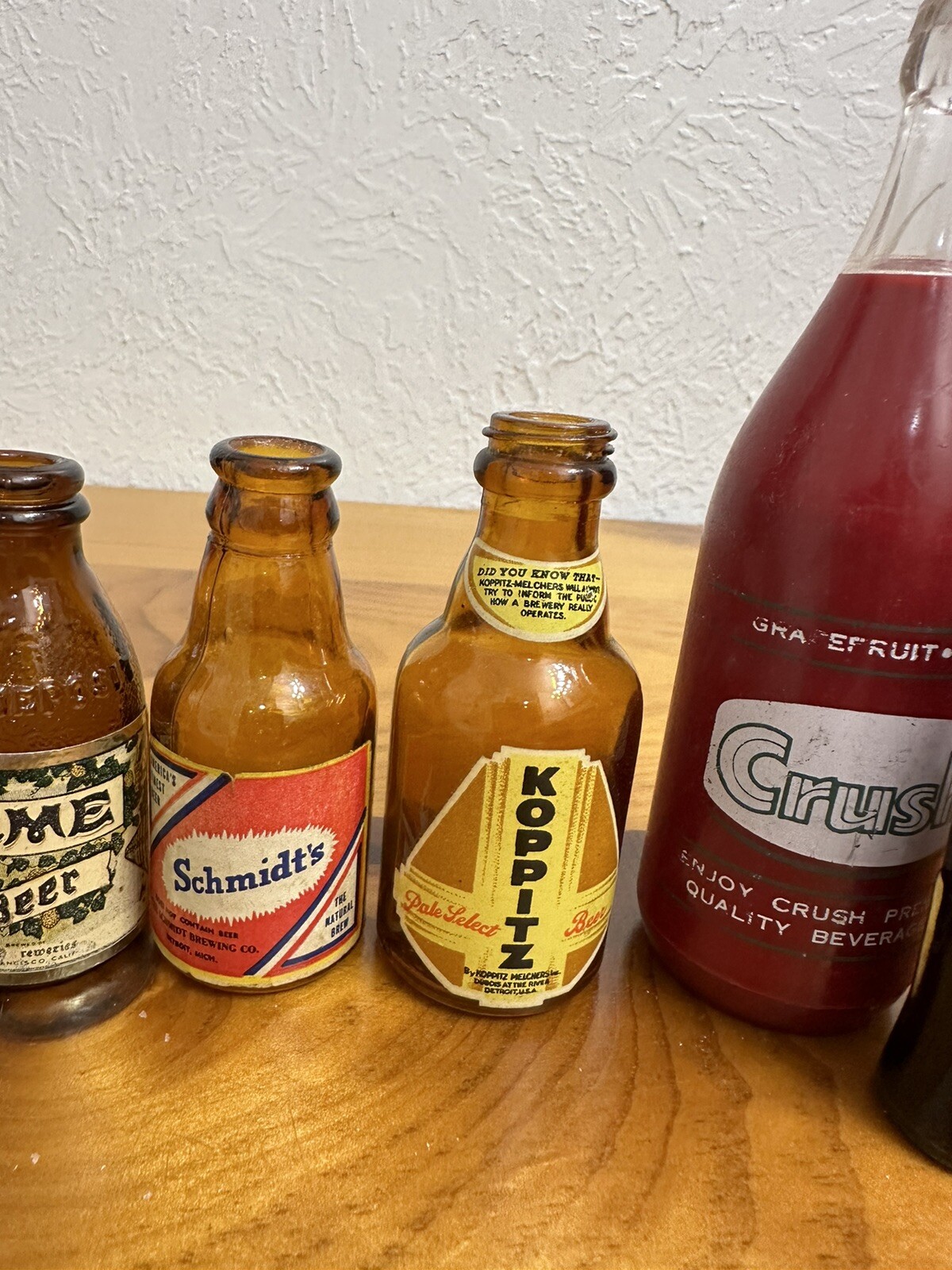 Lot Of 14 Miniature Foreign Coca Cola/Beer/Acme/Crush/Wine Glass ...