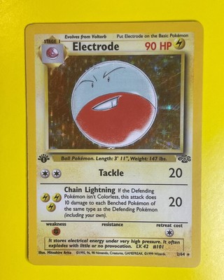 Pokémon - First Edition - Jungle: Electrode - Holo - Rare - 2/64 | eBay